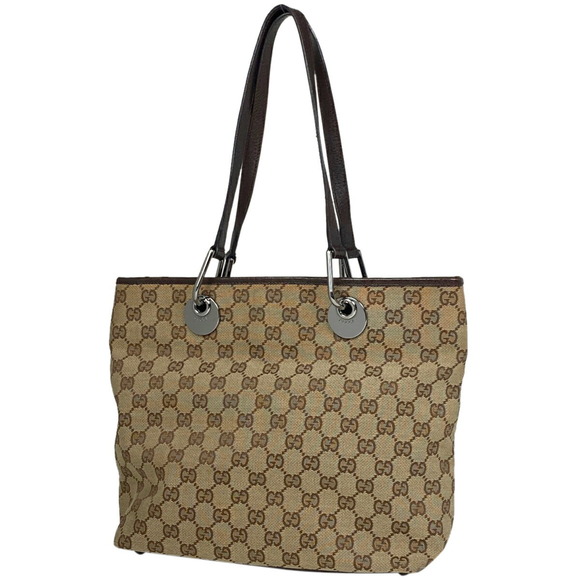 Gucci | Bags | Gucci Gg Pattern Tote Bag Gg Canvas Brown | Poshmark